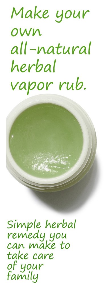 Making Natural Herbal Vapor Rub