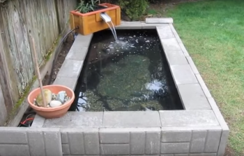 How To Build A Homemade Garden Pond With Waterfall Feature From Start ...