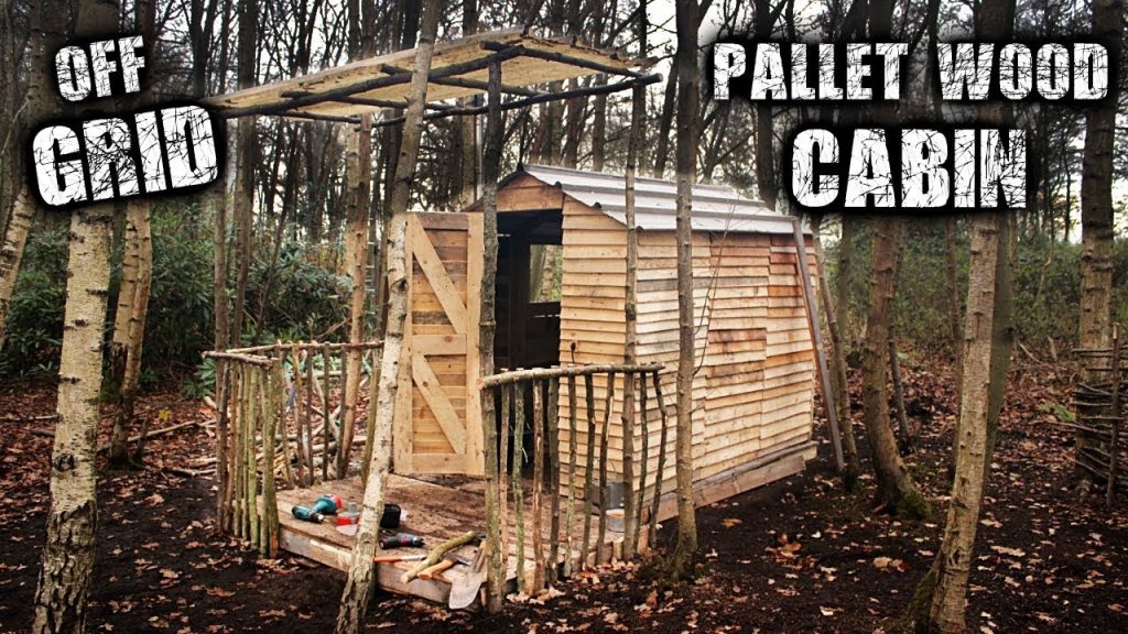 DIY Off Grid Cabin Using Free Pallet Wood...
