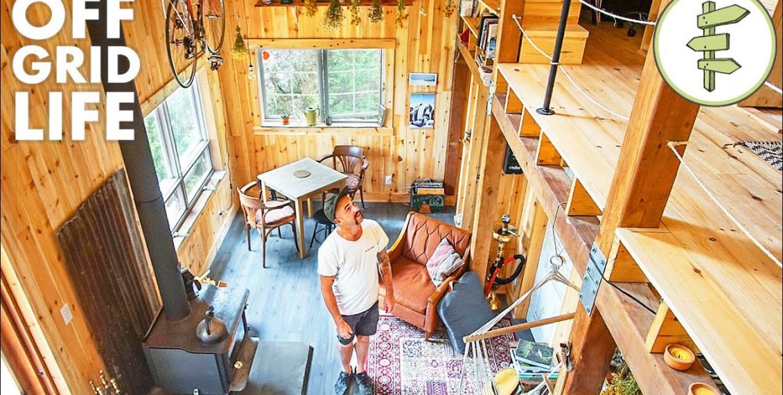 Man Living Off-Grid In His Incredible Self-Built Cabin… – Eco Snippets