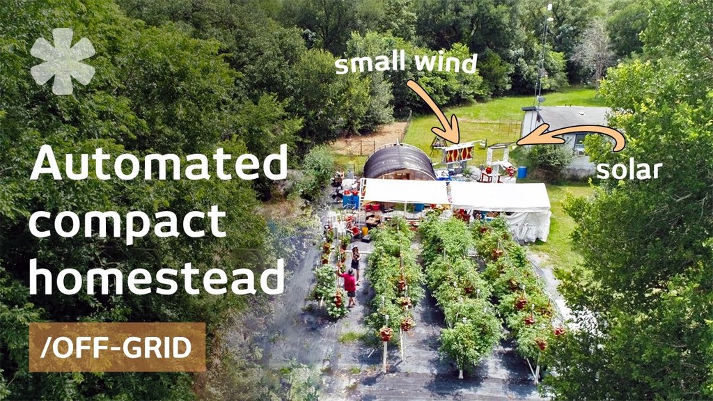 Extremely Productive, Automated, Compact, Off-Grid Homestead...