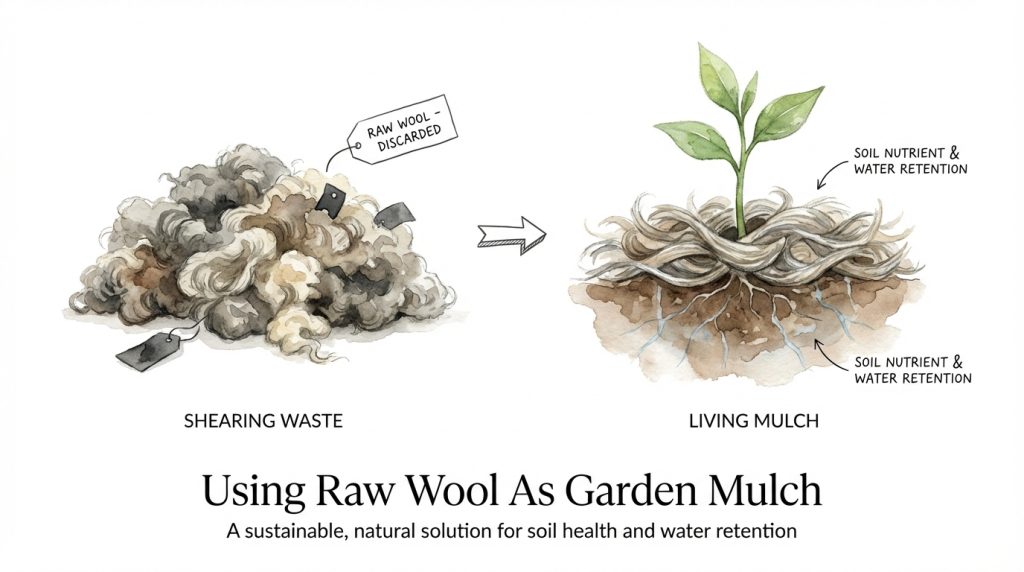 Using Raw Wool As Garden Mulch